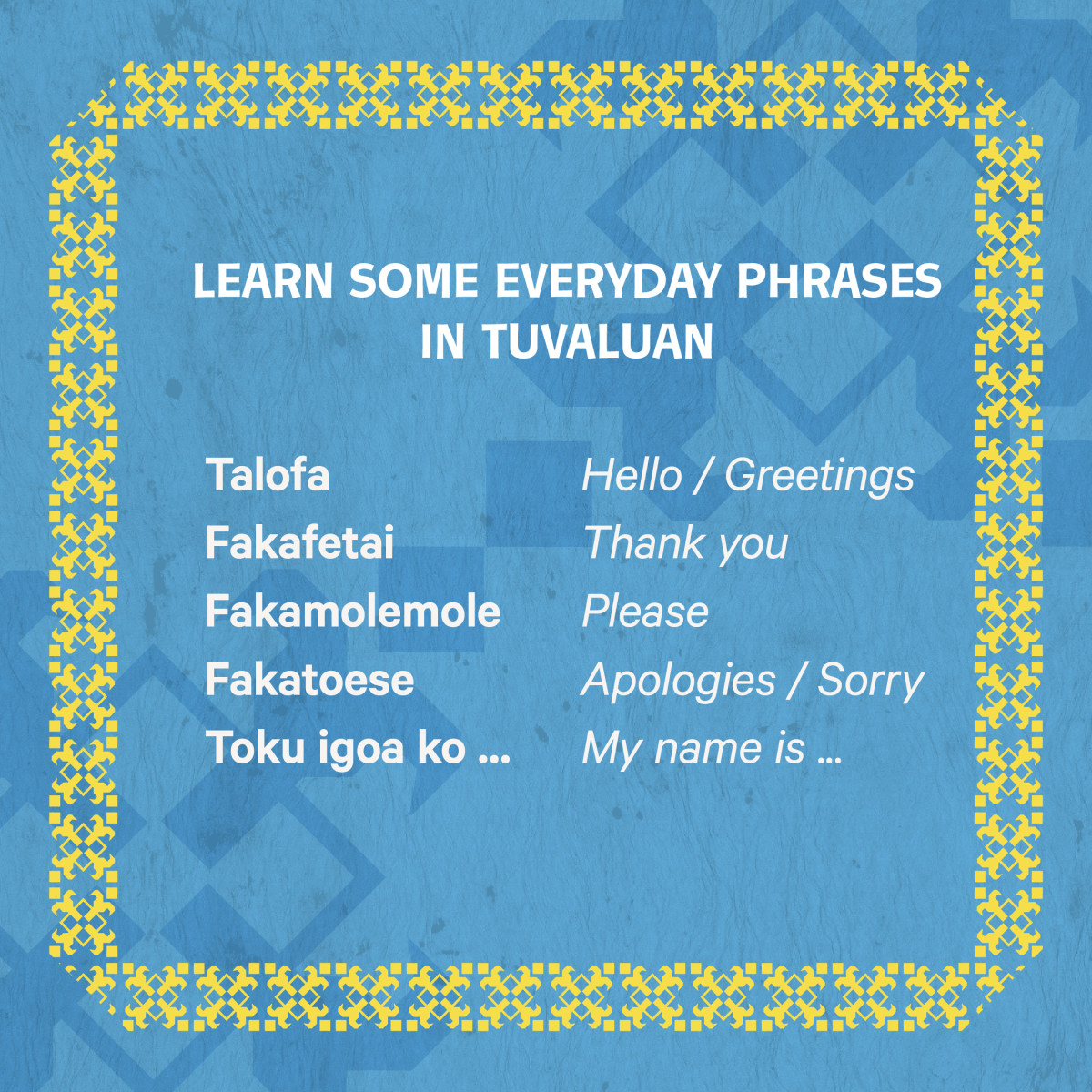 Vaiaso o te Gana Tuvalu – Tuvalu Language Week - Otago Polytechnic
