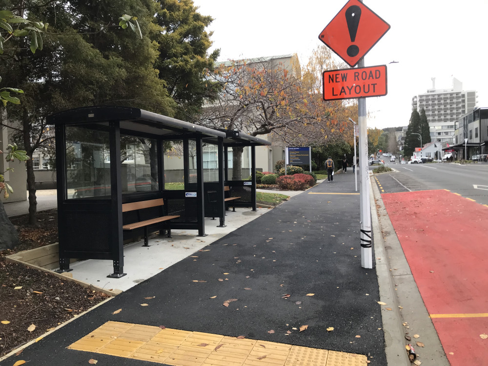 Two new bus stops on Union Street - Otago Polytechnic